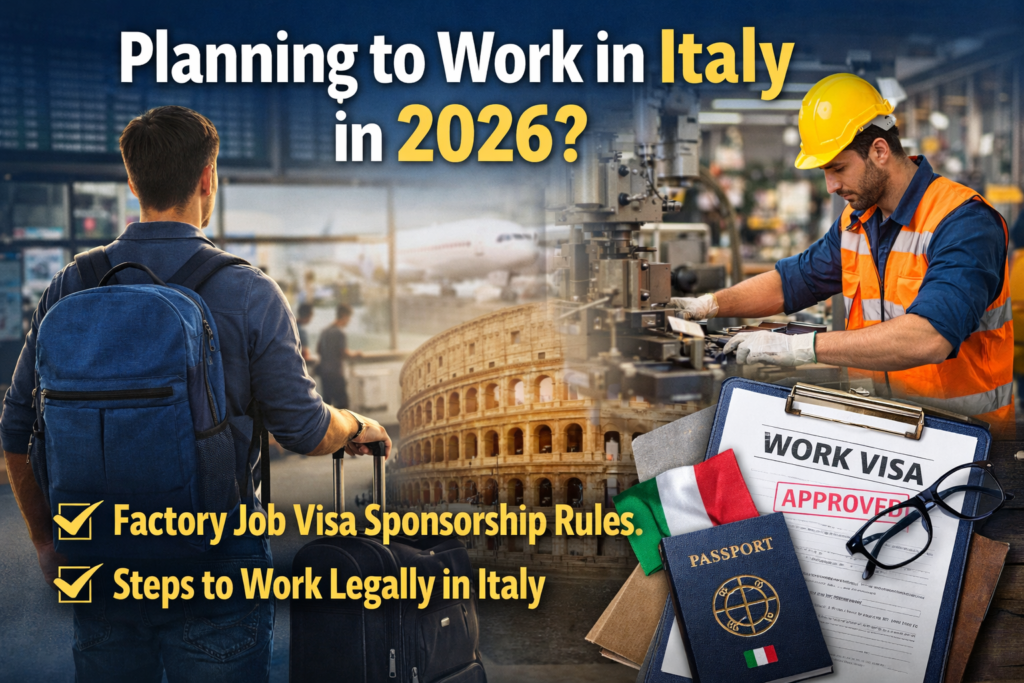 Italy Factory Jobs 2026 – Work Visa Sponsorship Guide - Ilmi Careers