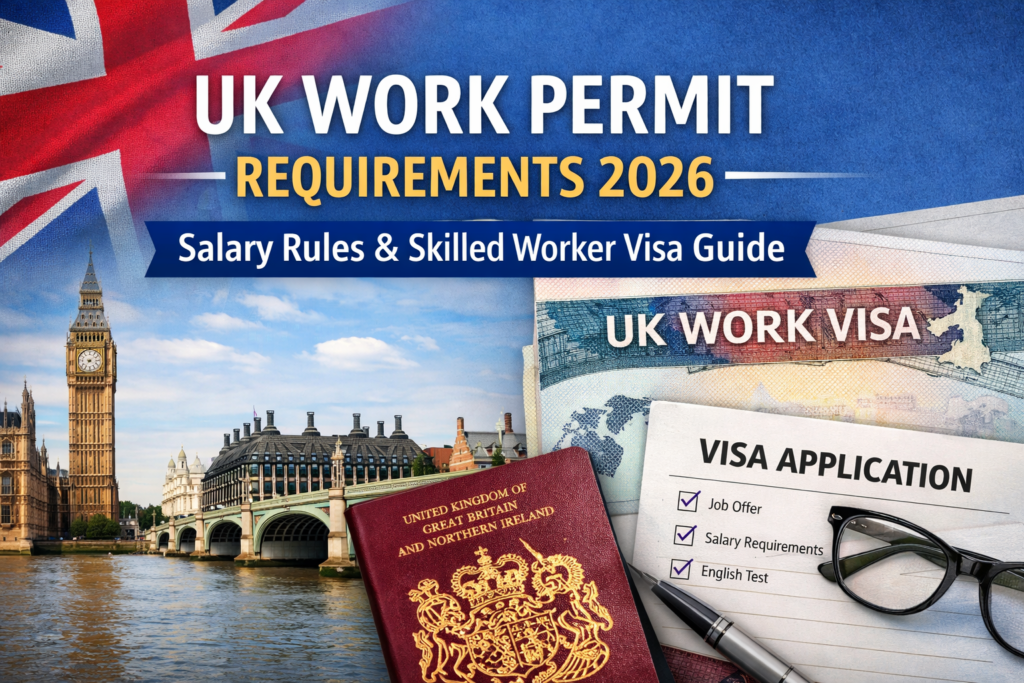 UK Work Permit Requirements 2026 – Skilled Worker Visa Salary, Fees ...